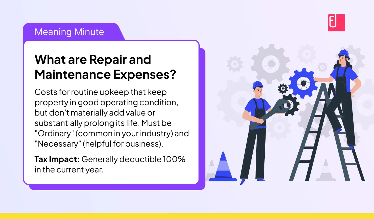 Repair and Maintenance Expense Deductions: A 101 Guide